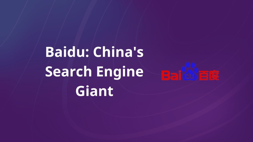 Baidu: China's Search Engine Giant - Charlesworth Group - ENAGO Company
